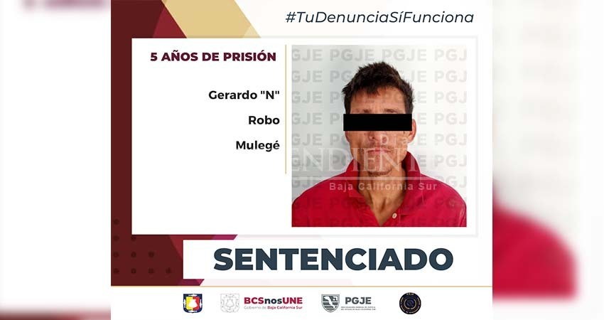 Dan Sentencia De 5 4 Años De Prisión Para Culpable De Robo Con