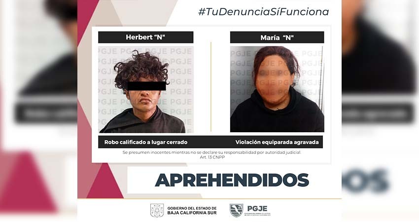 Detienen A Dos Personas Relacionadas En Hechos Delictivos En La Paz Y